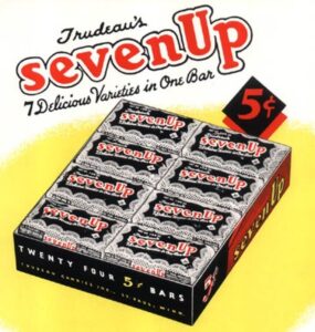 Seven Up Candy Bar (History, Marketing, Pictures) - Snack History